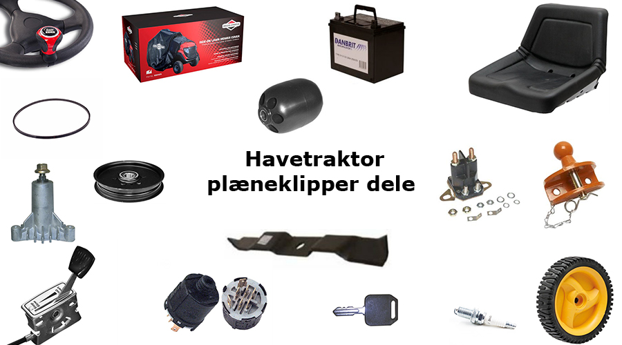 Reservedele til, Havetraktor, Plæneklipper, Motorsave, Buskrydder, Dæk ...